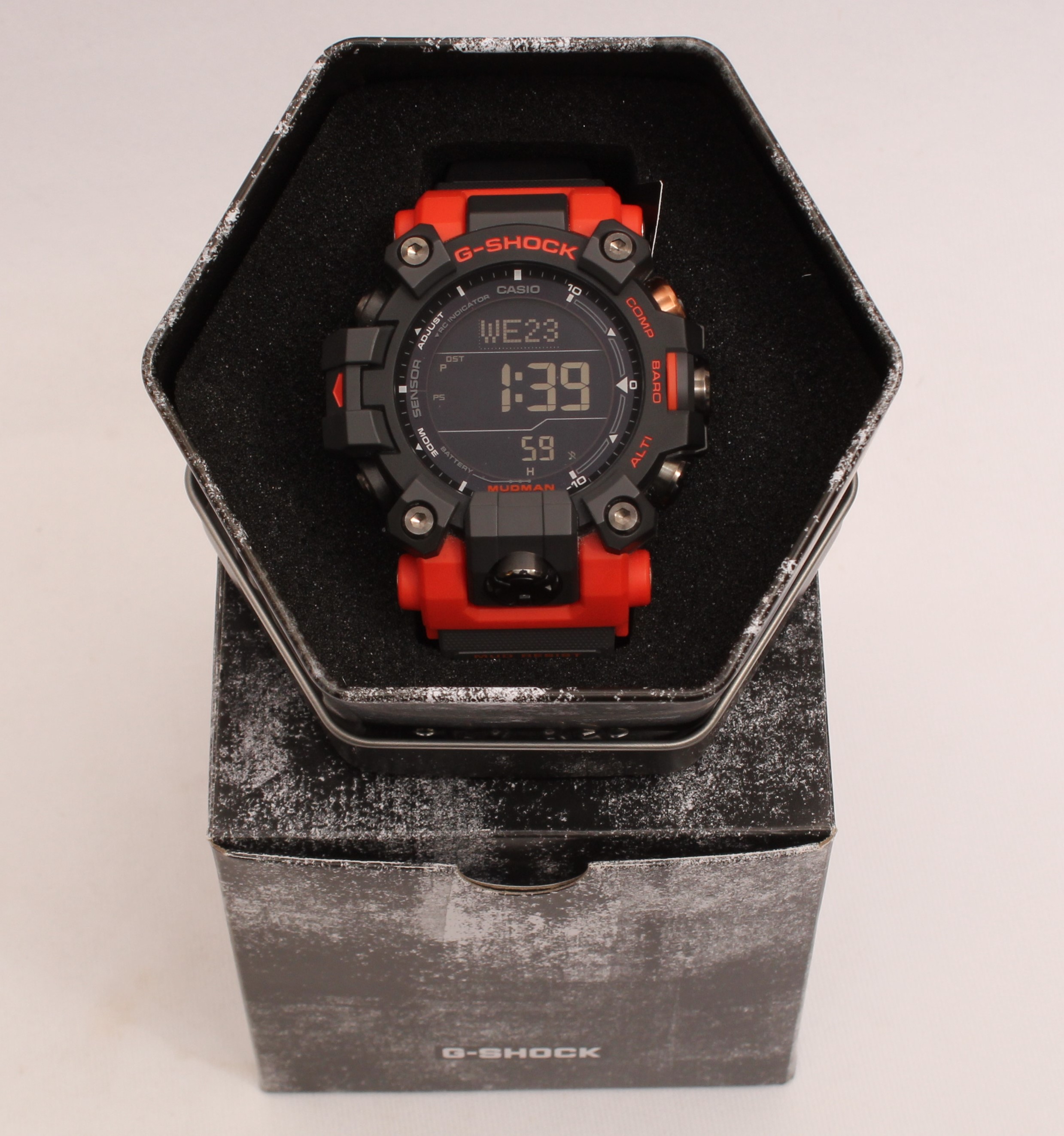 Pre-owned Casio G-Shock Mudman Men's Watch - Rescue Orange GW-9500 ...
